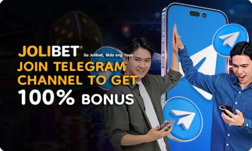 Joined Telegram 100% Bonus - Jolibet